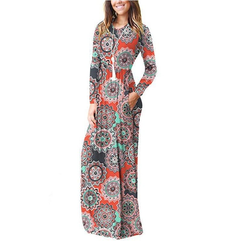 Robe Hippie Chic Hiver - Louise Vintage